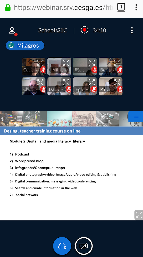 Gravación de reunións ou clases por videoconferencia – e-learning.cesga.es